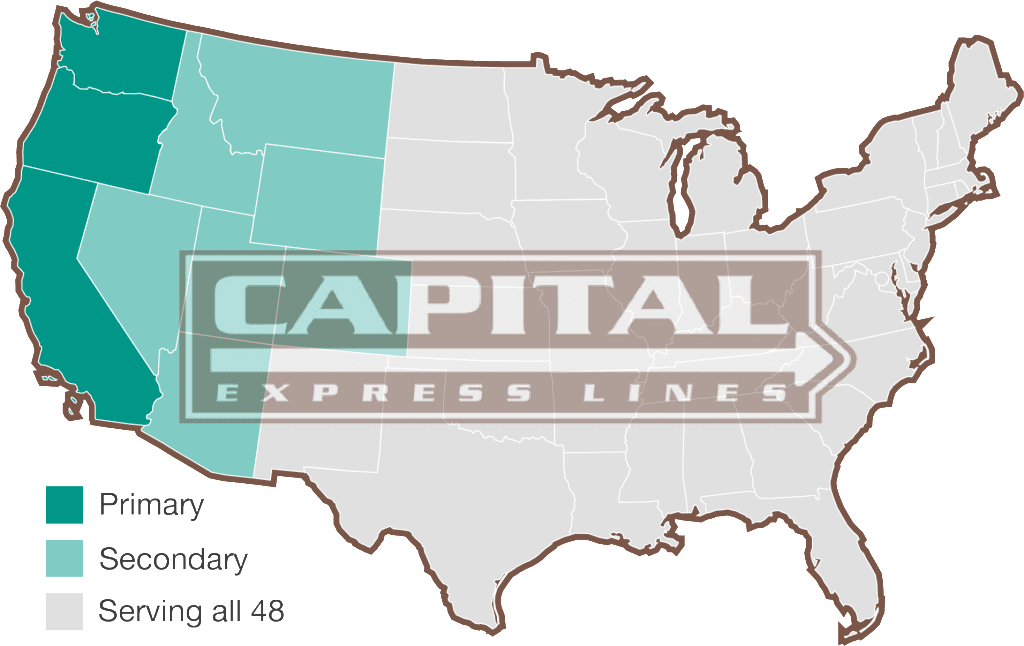 Regions Served - Capital Express Lines